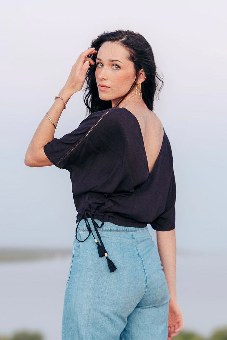 Verve Blouse - ink – Unfurl