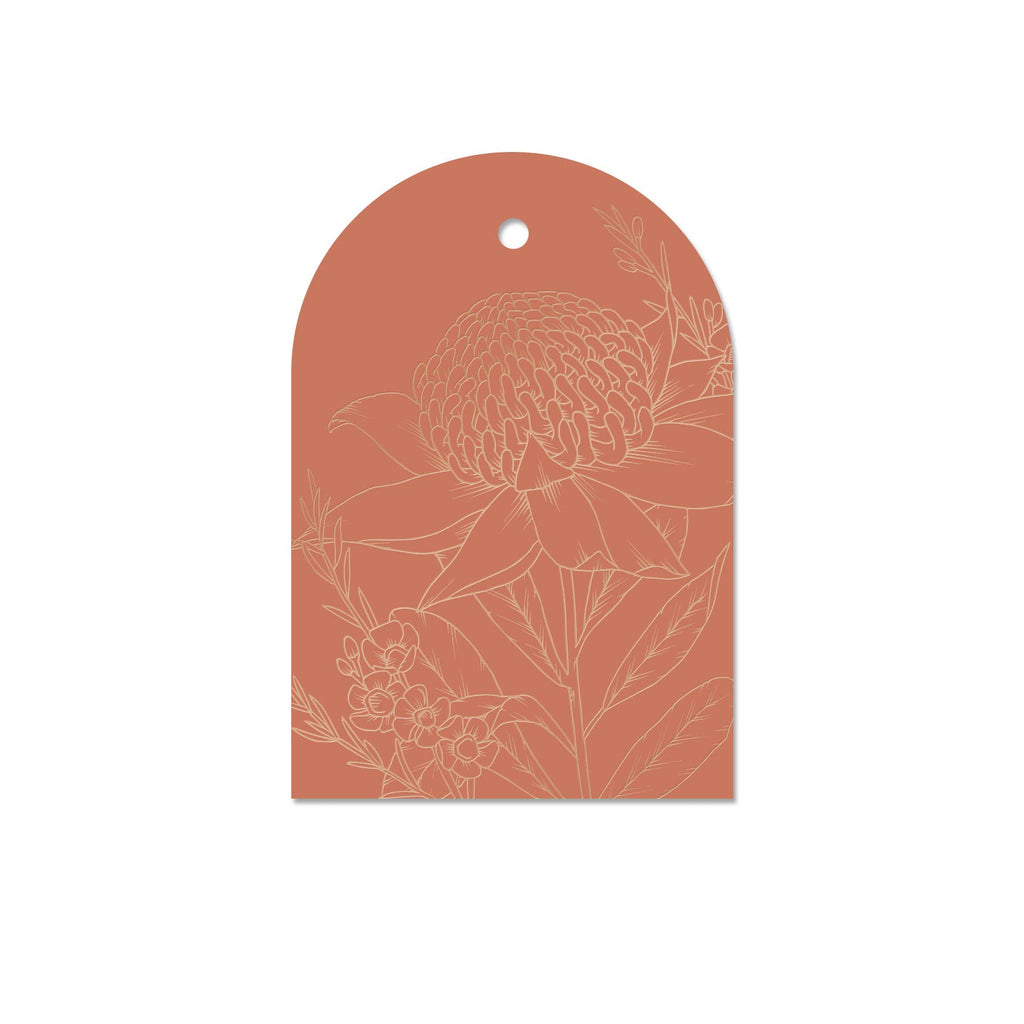 Rust Waratah Gift Tags – Unfurl